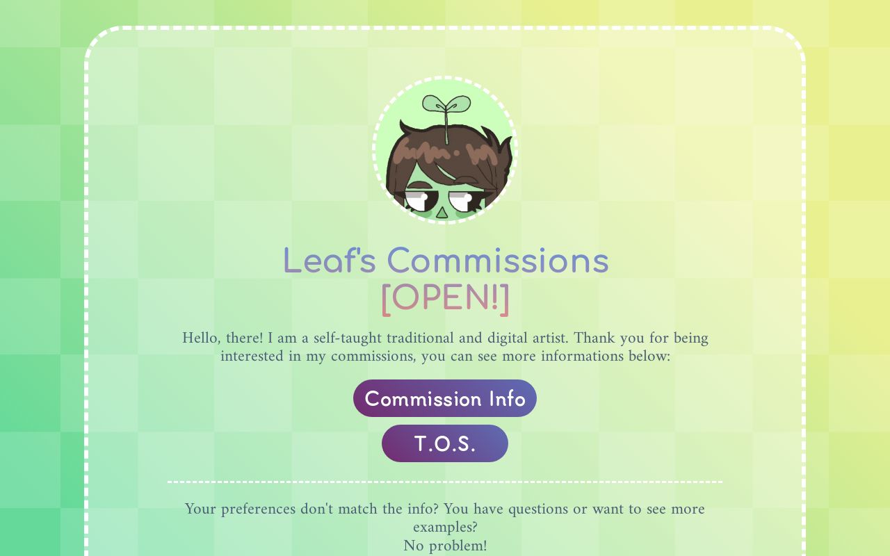 Leaf's Commissions
